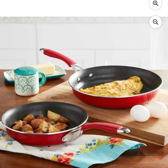 The Pioneer Woman | Kitchen | The Pioneer Woman 1 9 Nonstick Red Fry ...